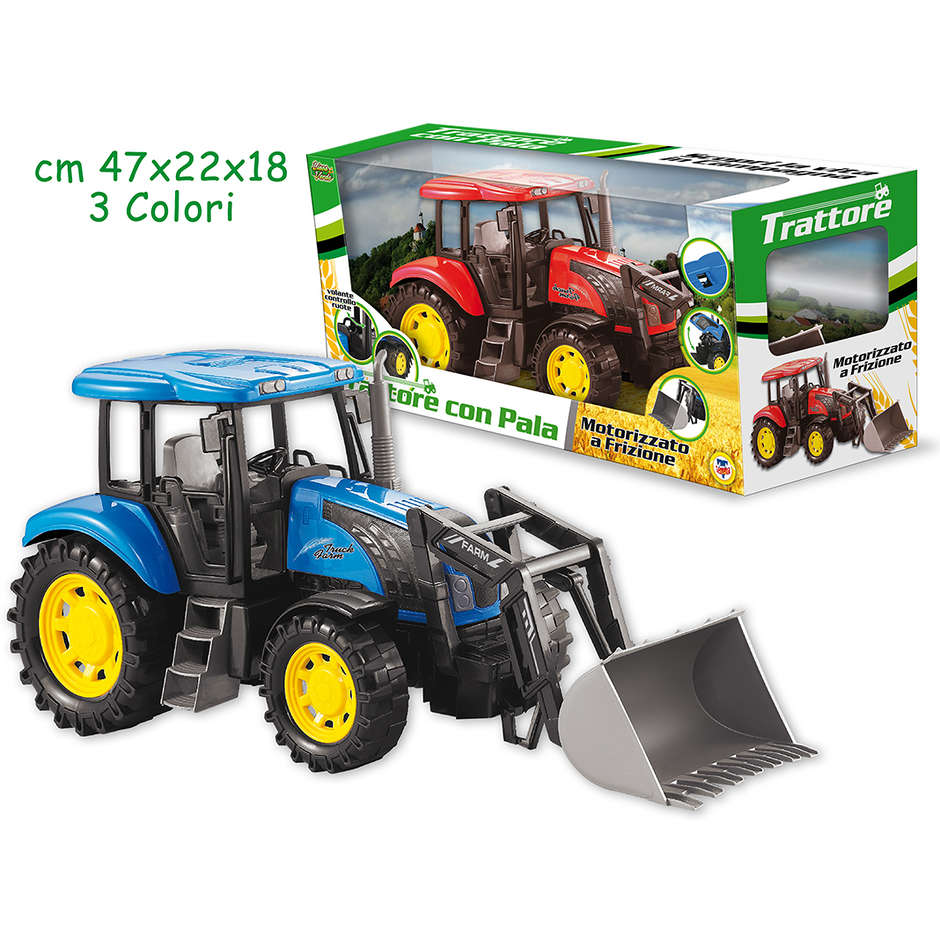 TRATTORE A FRIZIONE C/PALA 2 COLORI